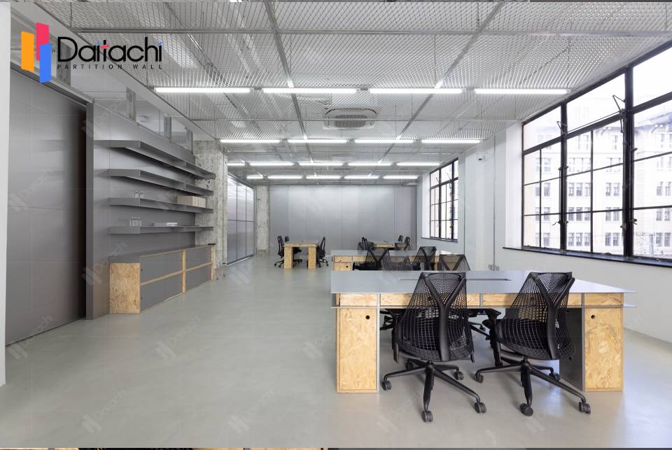 Modern Grey Movable Partition Walls for Office + Showroom - Baker ...