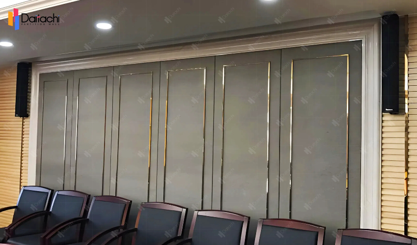 Uniquely Designed Gray Manually Operable Partition Wall - Baker ...